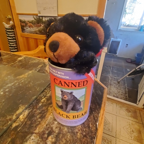Art | Vintage 199s Bear In A Can Plush Stuffed Animal Toy Super Cute ...